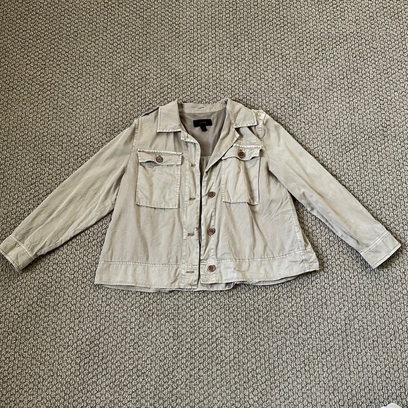 J. Crew | Jackets & Coats | Jcrew Cropped Cargo Jacket | Poshmark